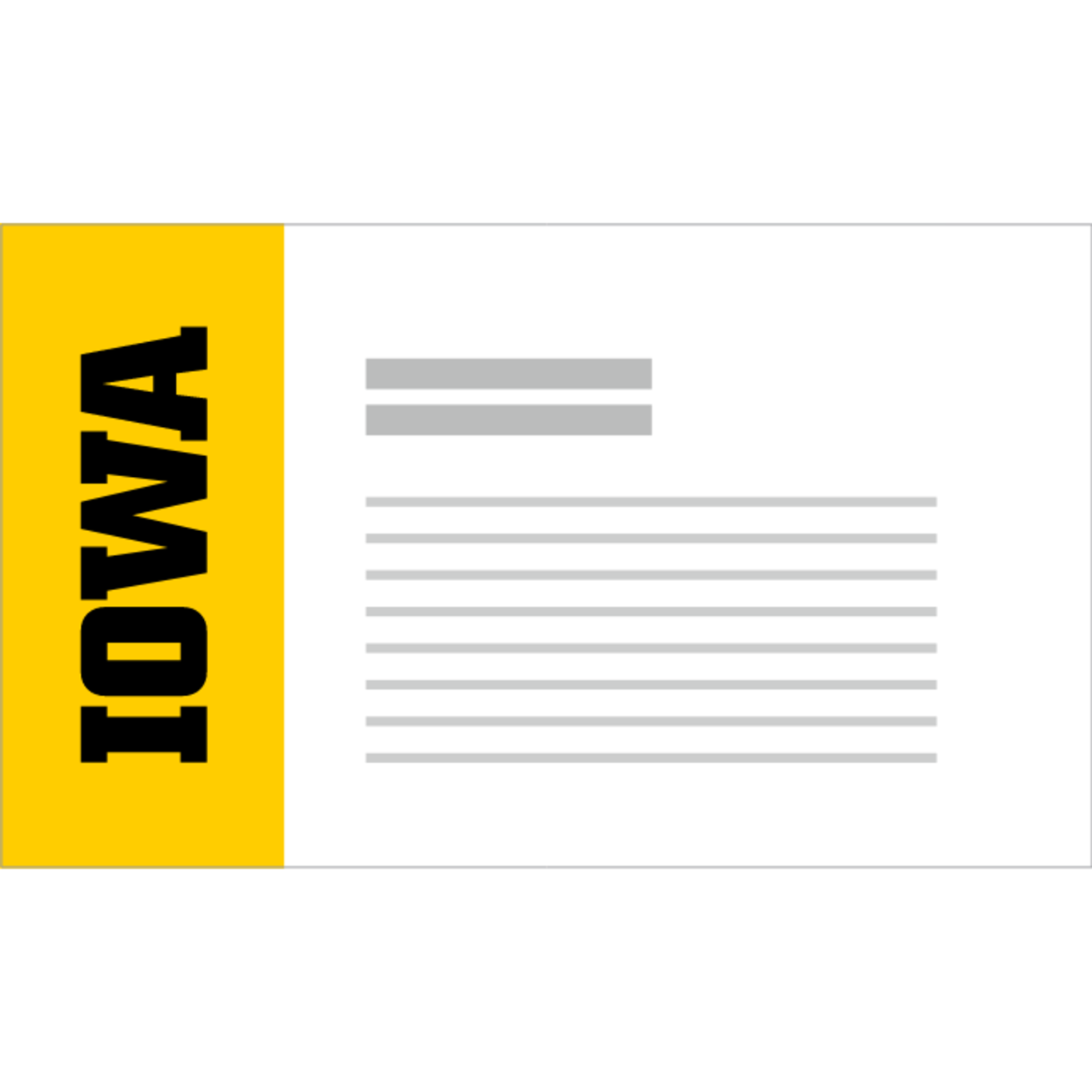 Logo | Brand Manual - The University of Iowa