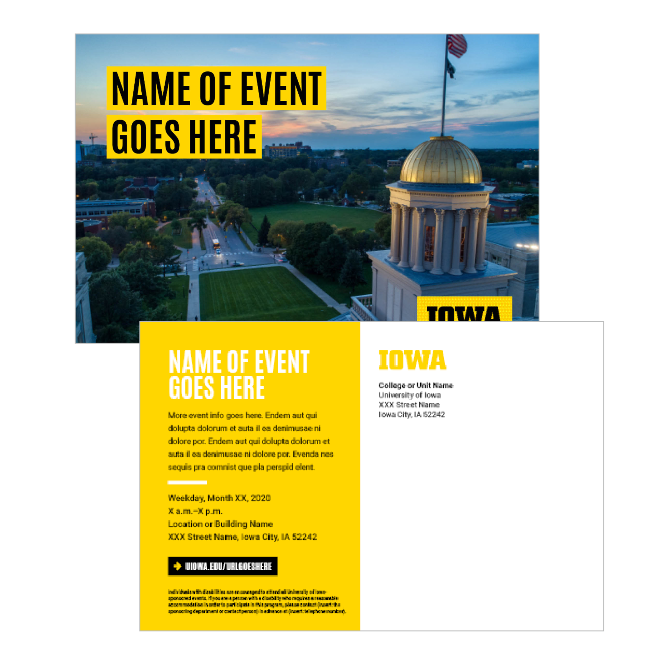 Template library | Brand Manual - The University of Iowa