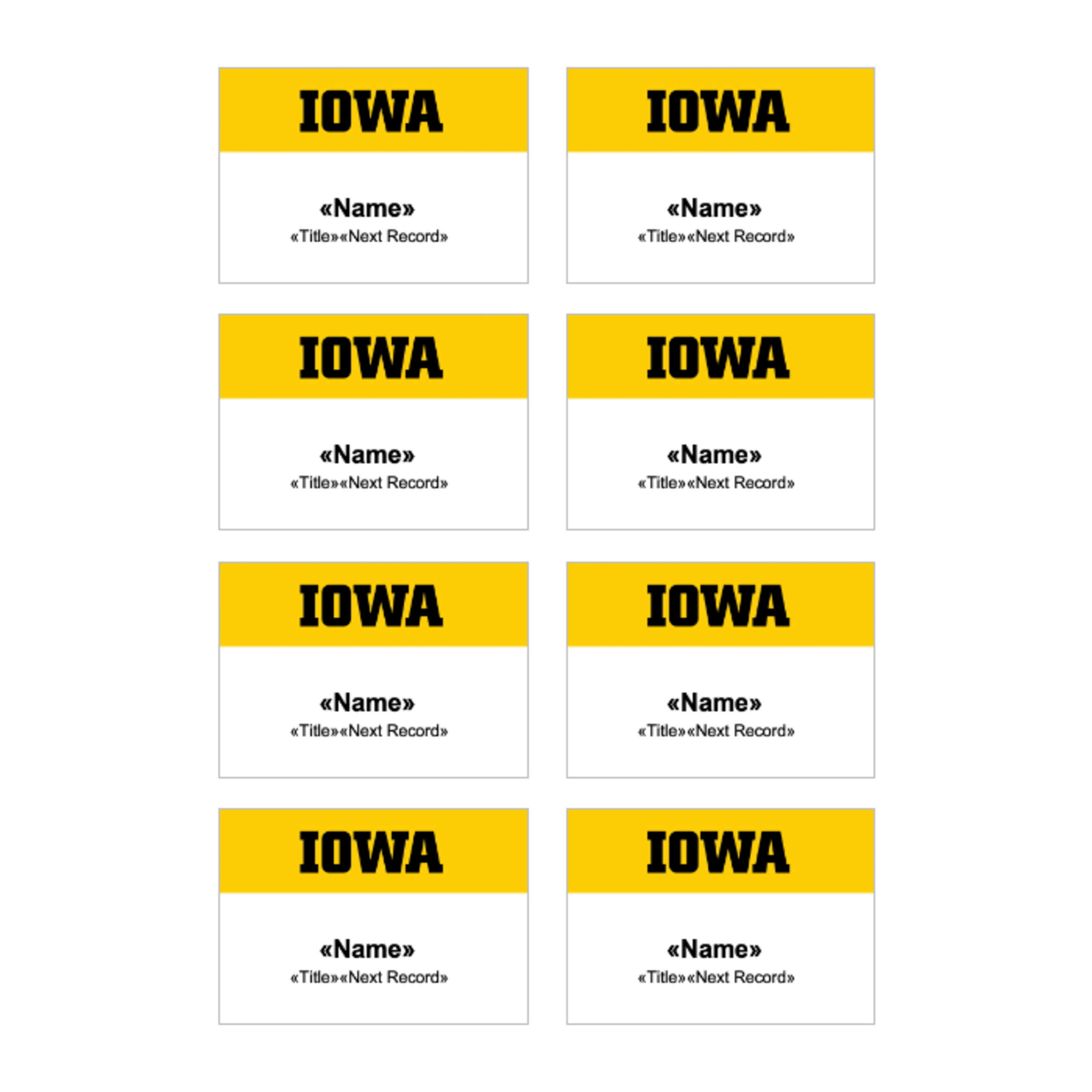 Template library | Brand Manual - The University of Iowa
