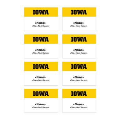 Template library | Brand Manual - The University of Iowa